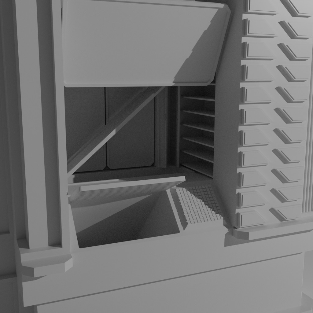 ArtStation - Cyberpunk/Sci-Fi, Weapon/Item Vending Machine 3D Model ...