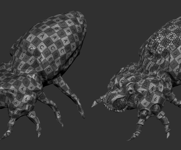 ArtStation - Dustmite 3D Print Ready - .ZPR, .OBJ, .STL files | Resources