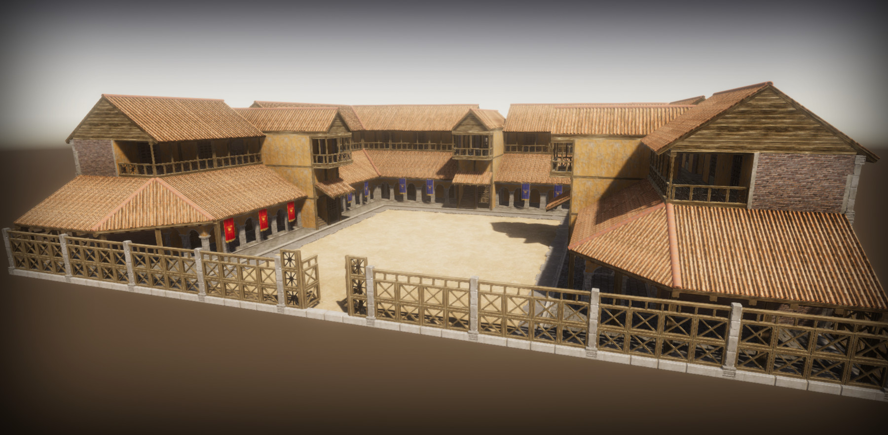 ArtStation - Roman Barrack Building | Game Assets