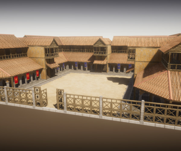 ArtStation - Roman Barrack Building | Game Assets