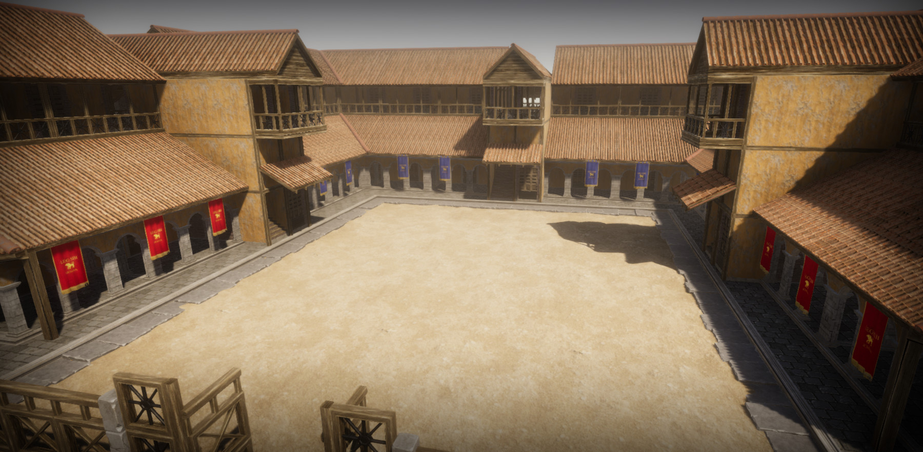 ArtStation - Roman Barrack Building | Game Assets