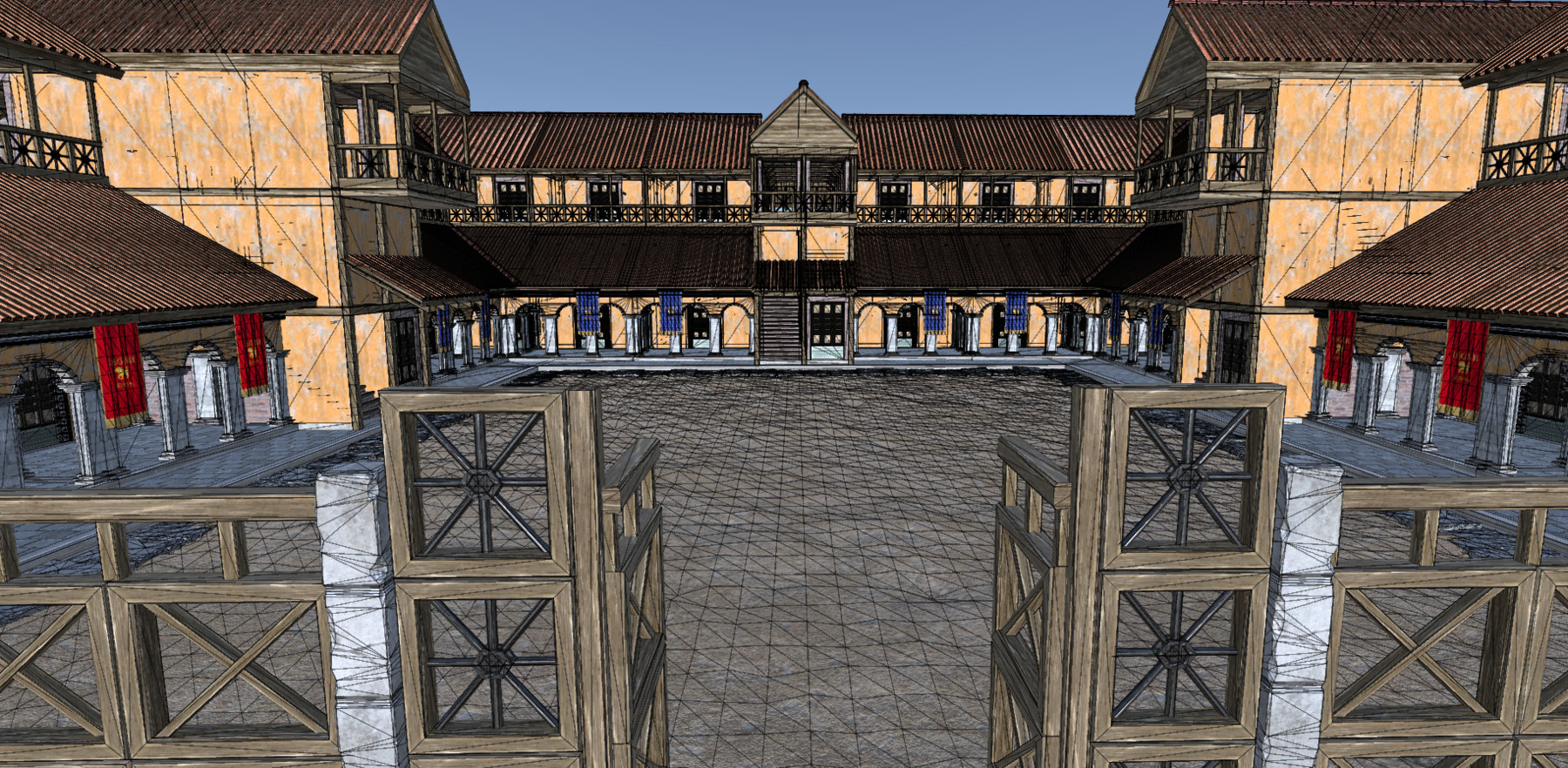 ArtStation - Roman Barrack Building | Game Assets