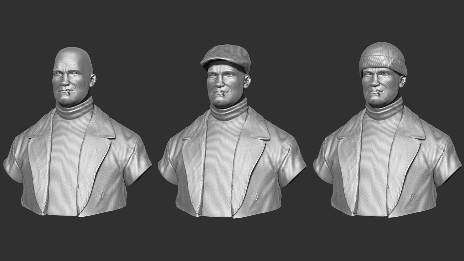 ArtStation - Boxer Bust 3D Print Ready - .ZPR, .OBJ, .STL files | Resources