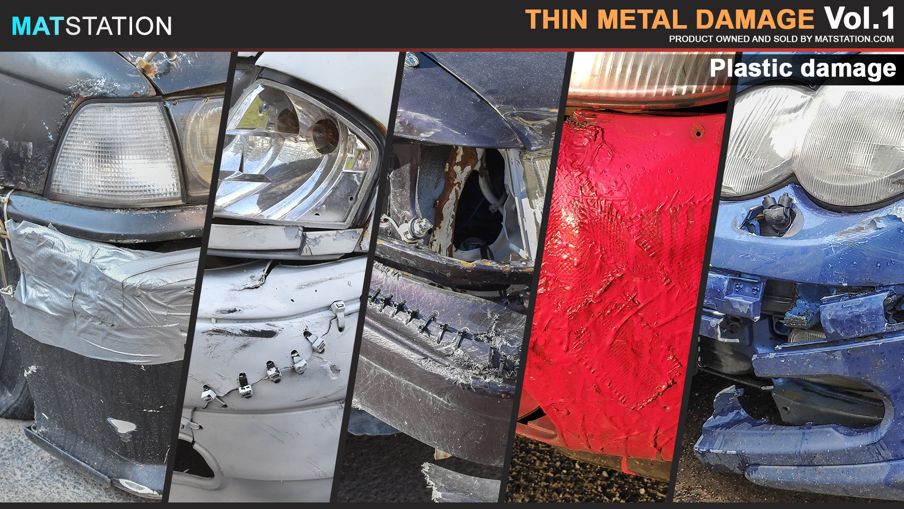 ArtStation - Photo Pack - Thin Metal Damage - Vol.1 | Resources