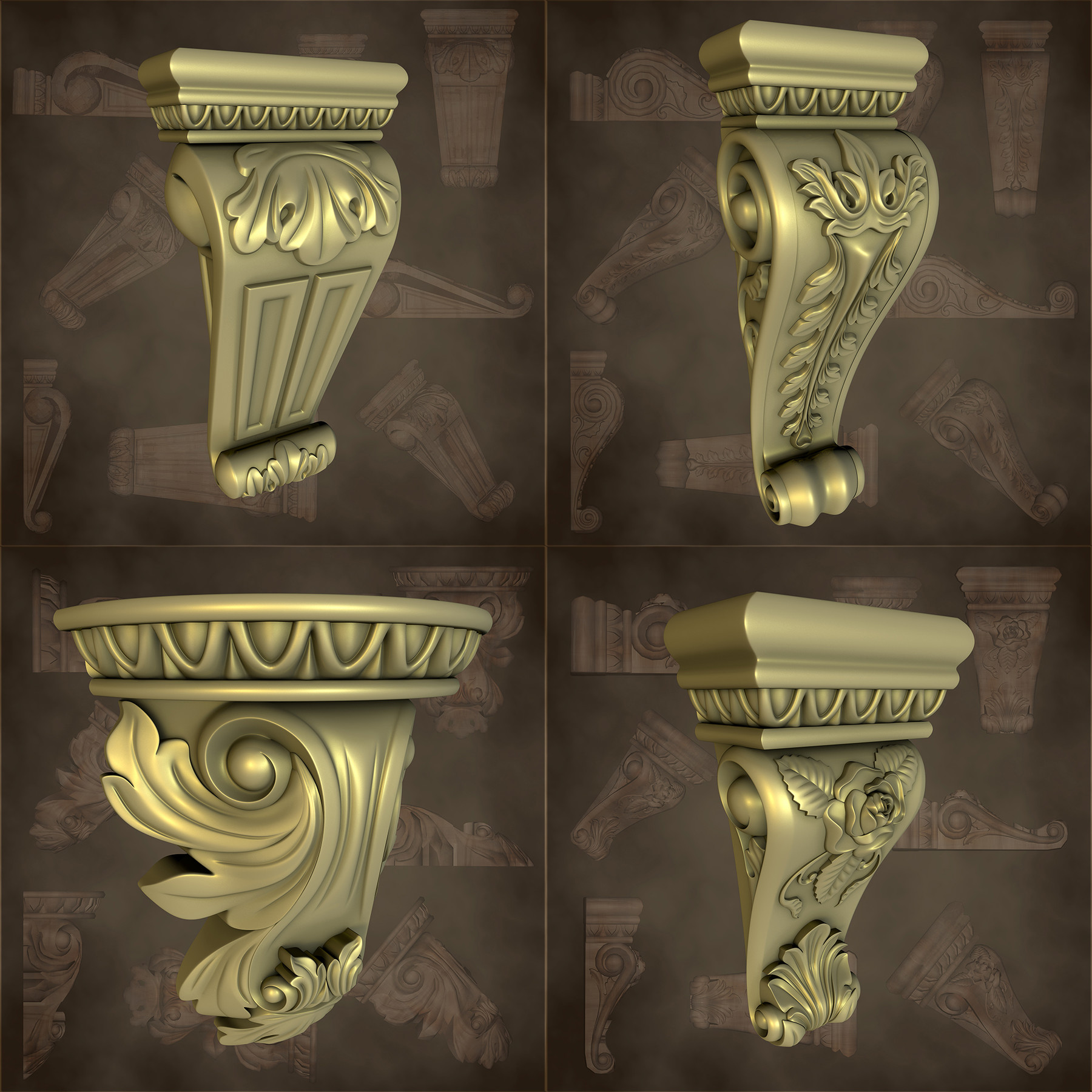 ArtStation - Corbels Vol 01 | Resources