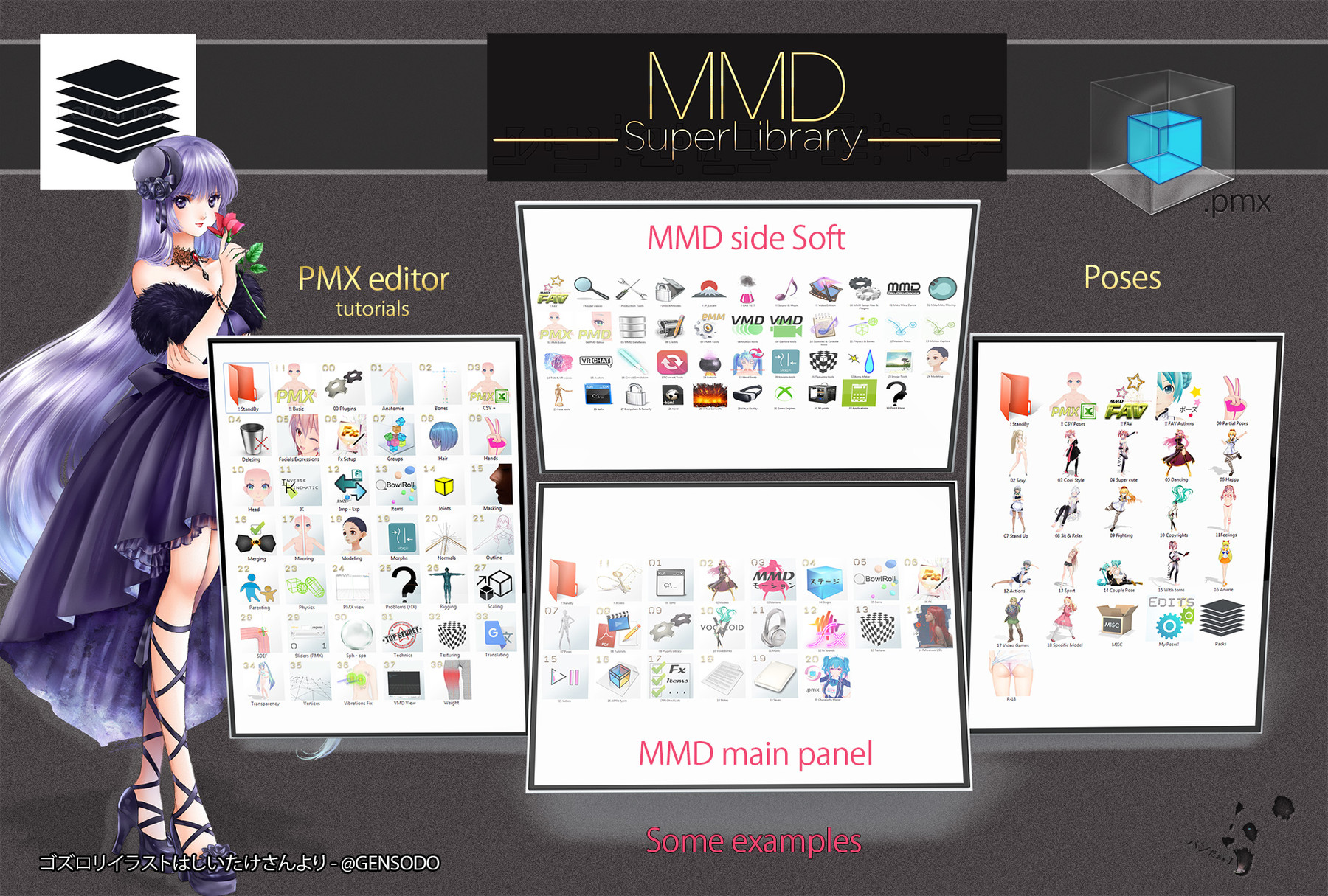 ArtStation - MMD Super Library PRO - English edition | Game Assets