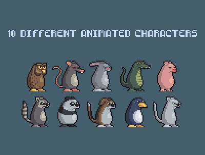 ArtStation - Game asset: 2d Animated pixel fighters | Game Assets