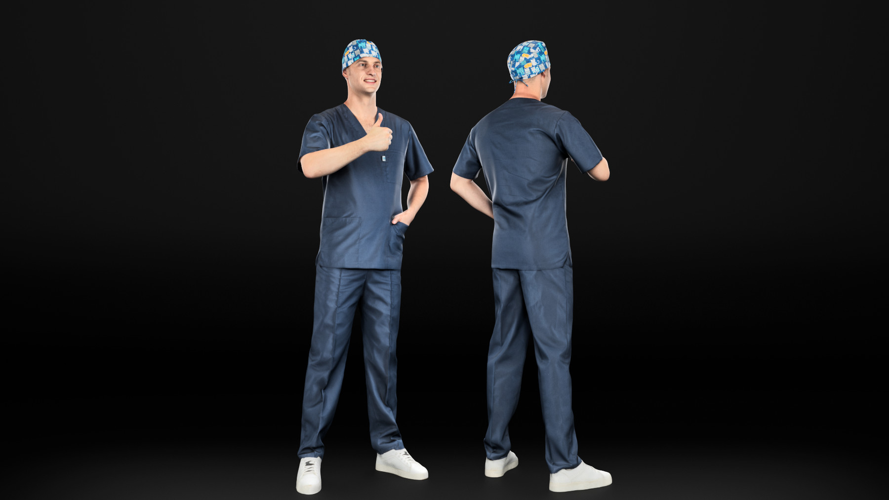 ArtStation - Male surgical doctor 04 | Game Assets