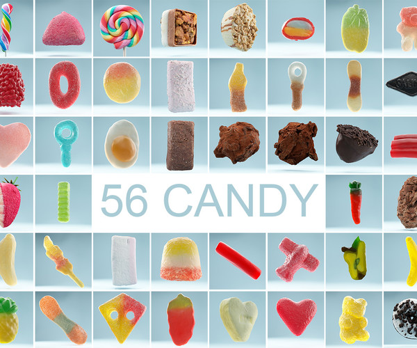 ArtStation - 56 Realistic Candy Collection | Resources