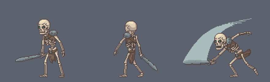 ArtStation - Game asset: 2D Animated fantasy skeletons | Game Assets