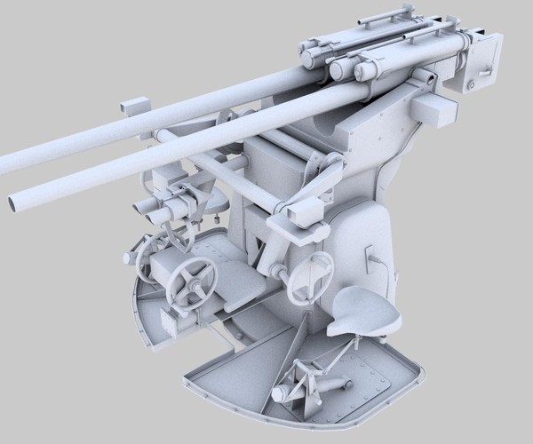 ArtStation - German 37mm SK C30 anti-aircraft gun | Game Assets