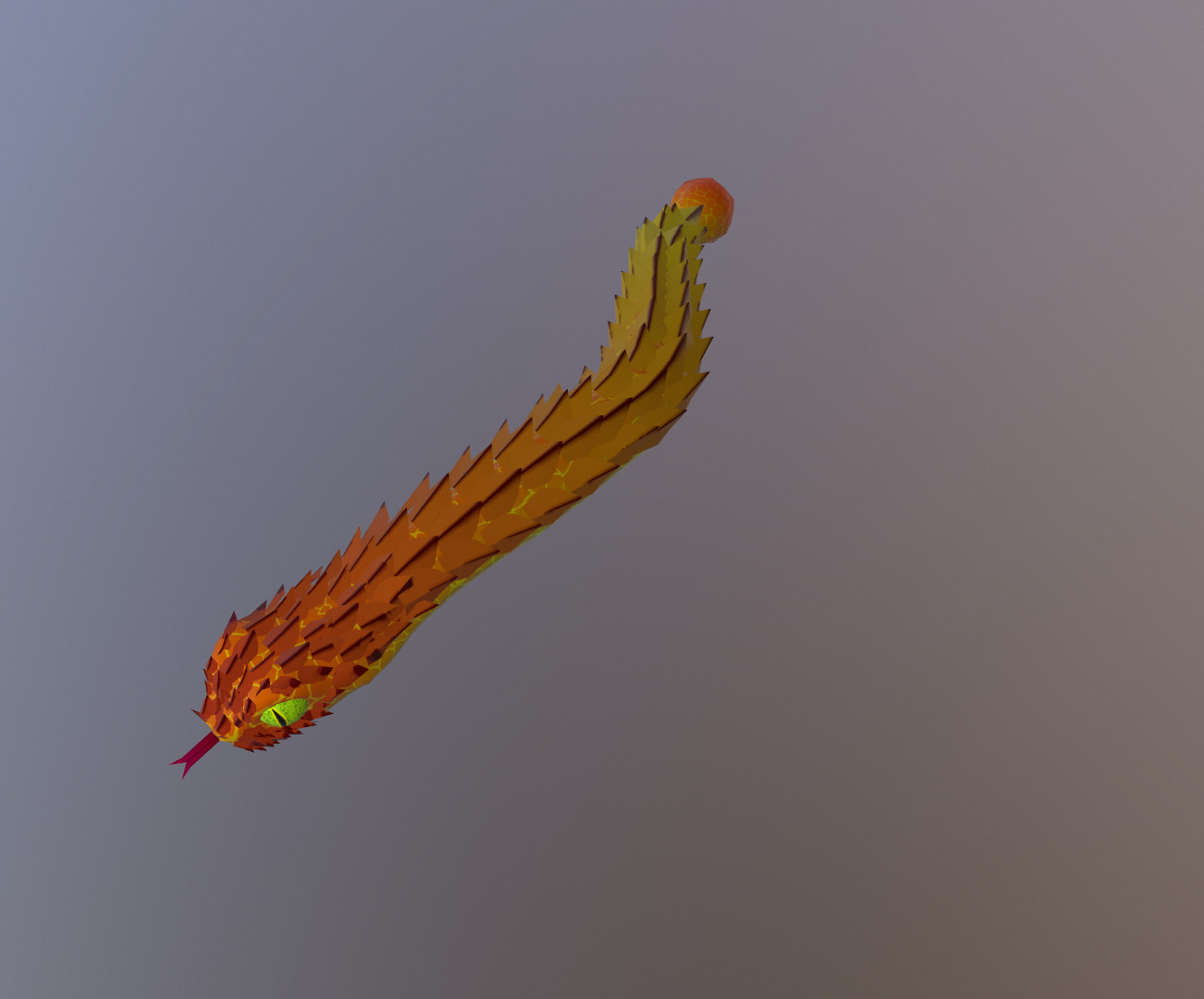 ArtStation - Low poly snake (with animations) | Game Assets