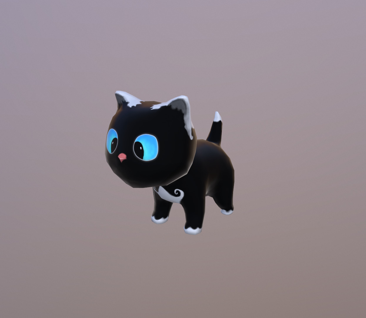 ArtStation - Low poly kit cat | Game Assets