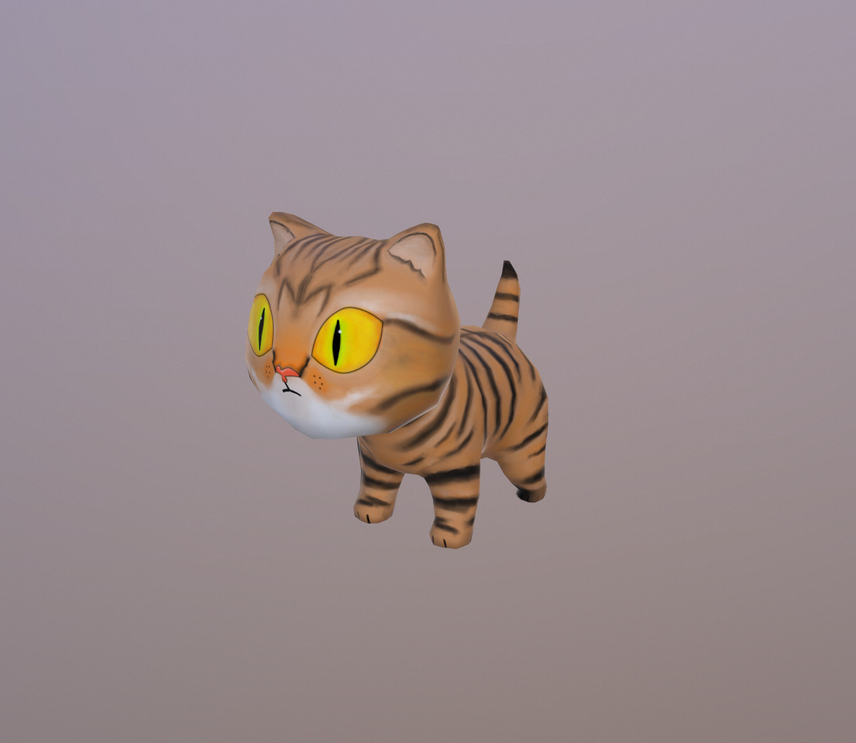 ArtStation - Low poly kit cat | Game Assets
