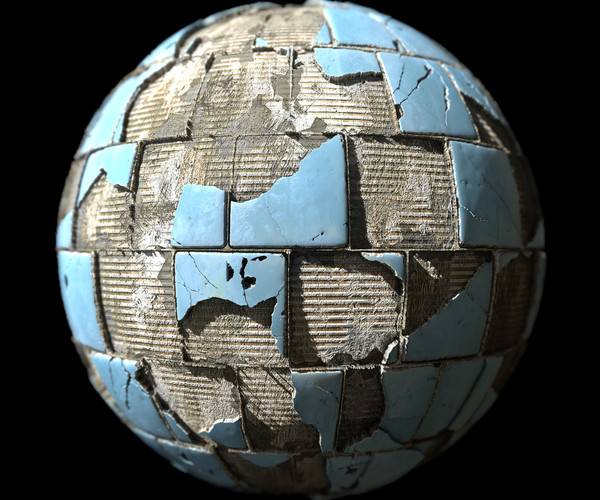 ArtStation - 129. Broken Tiles#06 | Game Assets