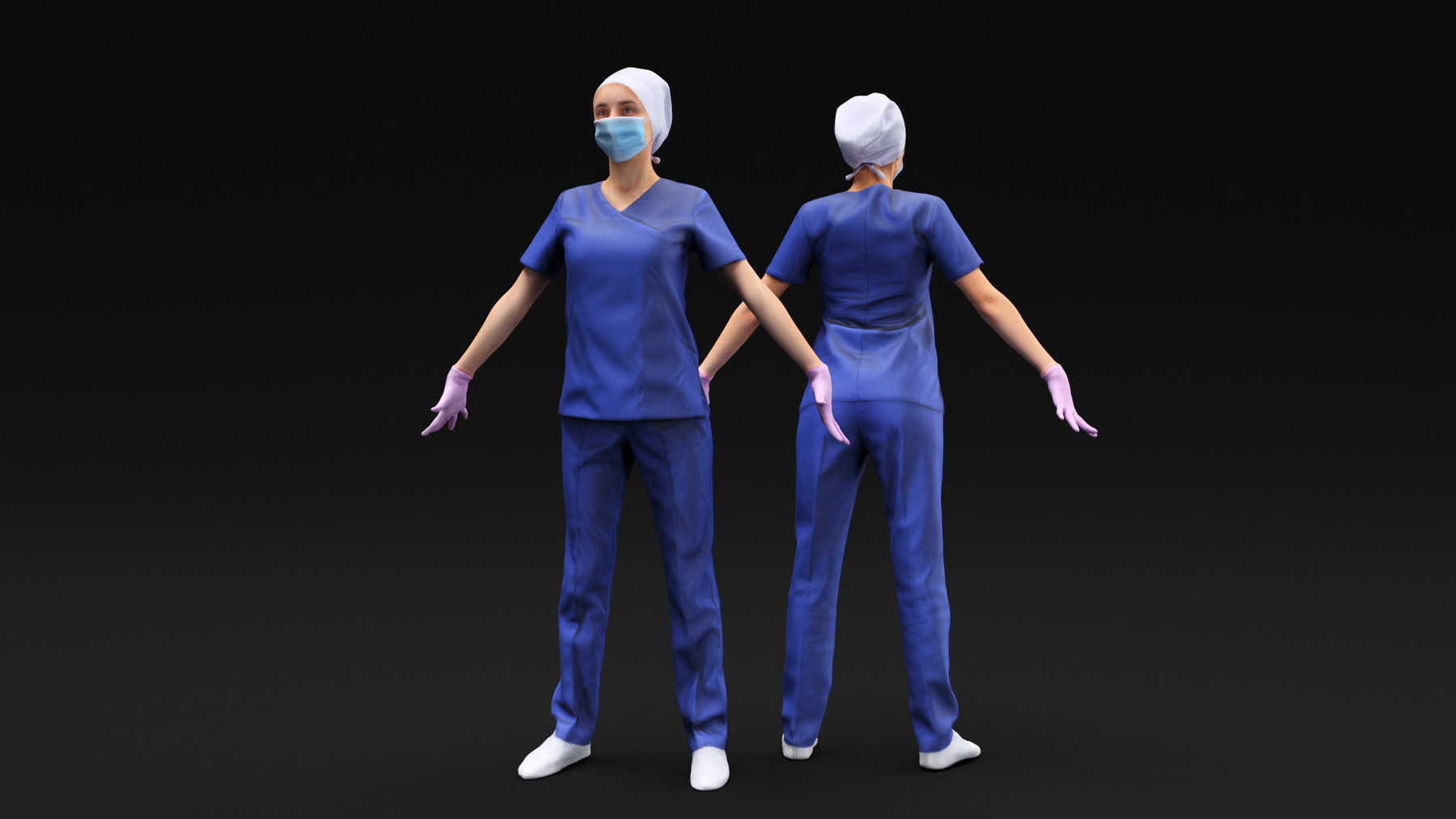 ArtStation - Female nurse 21 | Game Assets