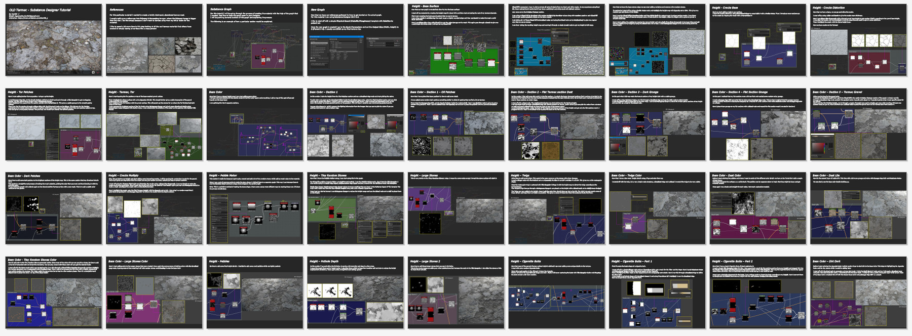 ArtStation - Old Tarmac Tutorial [Substance Designer] | Resources