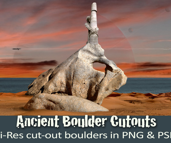 ArtStation - Ancient Boulder Cutouts | Resources