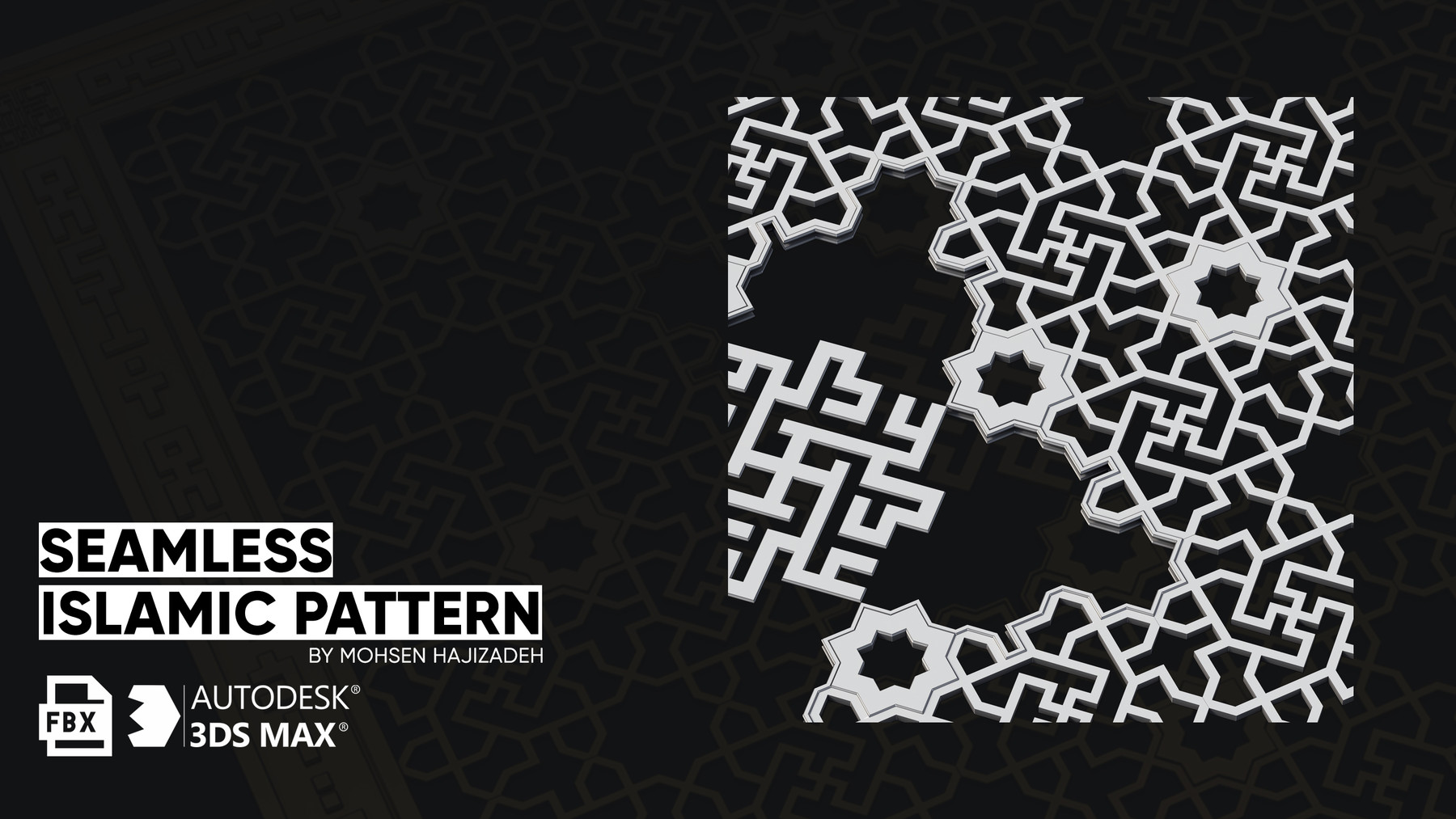 ArtStation - Seamless Islamic pattern-3D model | Resources