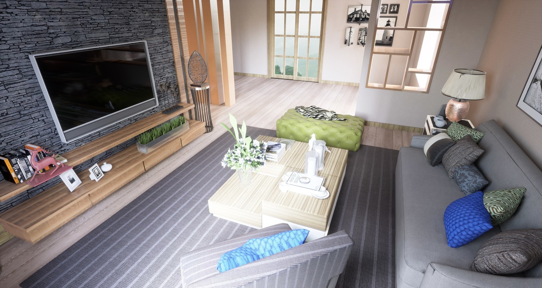 ArtStation - Living Room Interior Walk through VR in UE4 | Resources