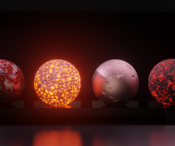 ArtStation - Four procedural materials in a blender | Resources