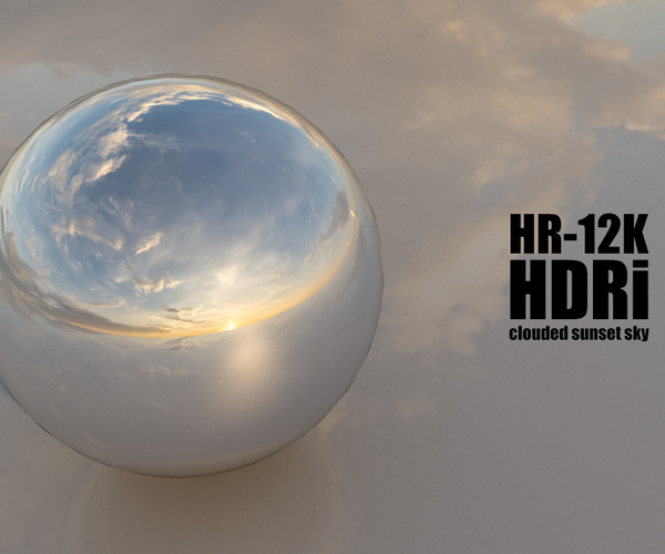 ArtStation - SKYDOME HDR 360° PANORAMA - sunset clouded sky | Resources
