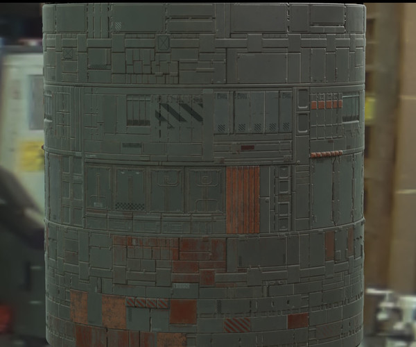 ArtStation - Sci fi wall panel texture set 2 | Resources