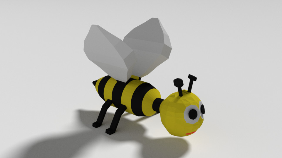ArtStation - Low Poly Cartoon Bee Toy | Resources