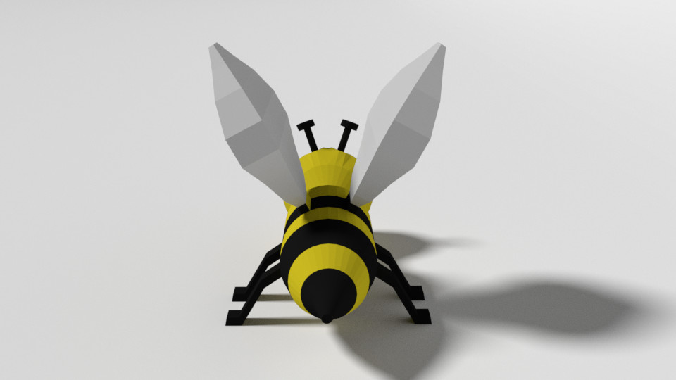ArtStation - Low Poly Cartoon Bee Toy | Resources
