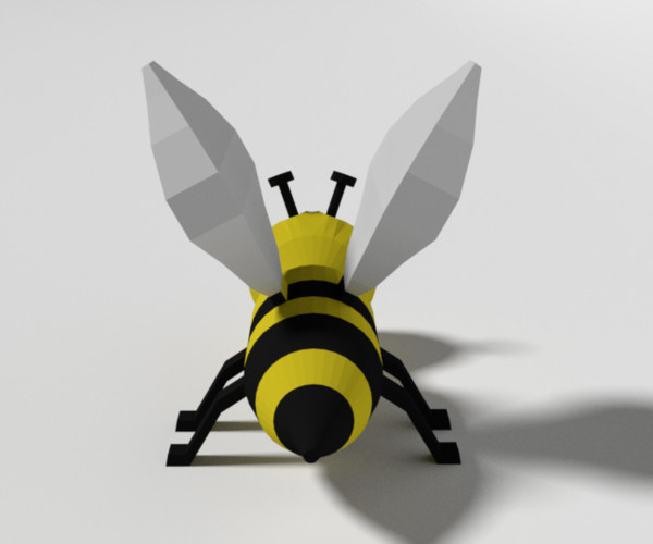 ArtStation - Low Poly Cartoon Bee Toy | Resources