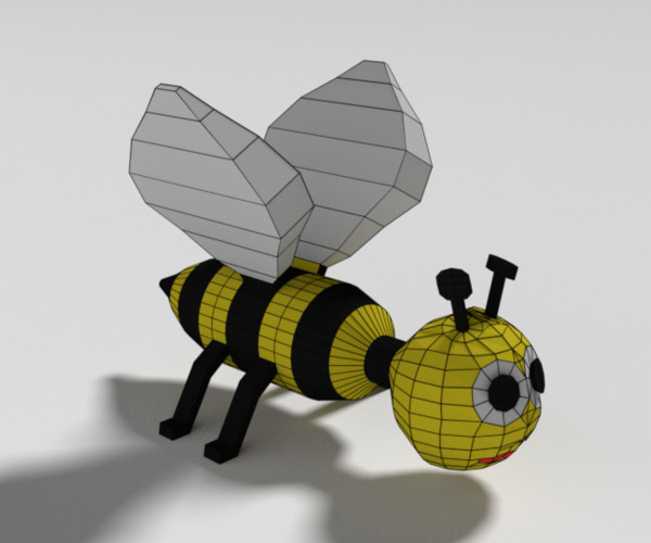 ArtStation - Low Poly Cartoon Bee Toy | Resources