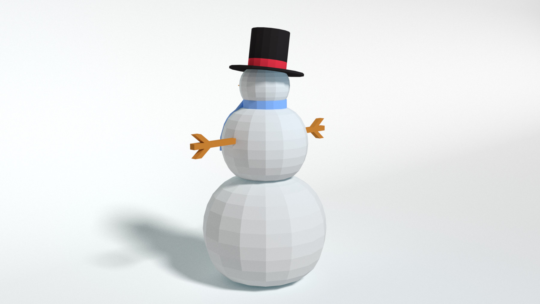 ArtStation - Low Poly Cartoon Snowman | Resources