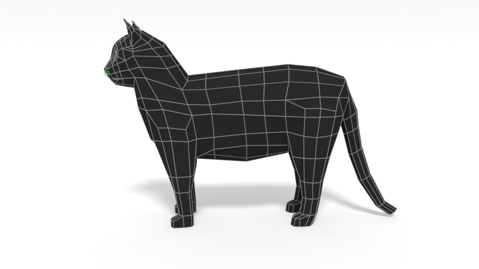ArtStation - Low Poly Cartoon Cat | Resources