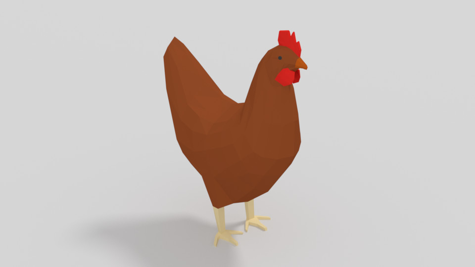 ArtStation - Low Poly Cartoon Chicken | Resources