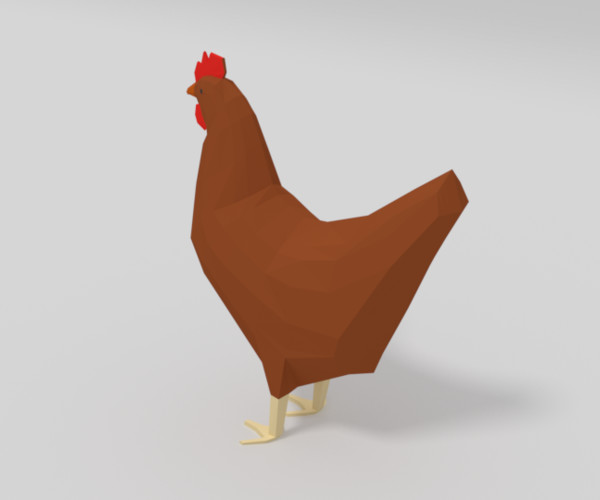 ArtStation - Low Poly Cartoon Chicken | Resources