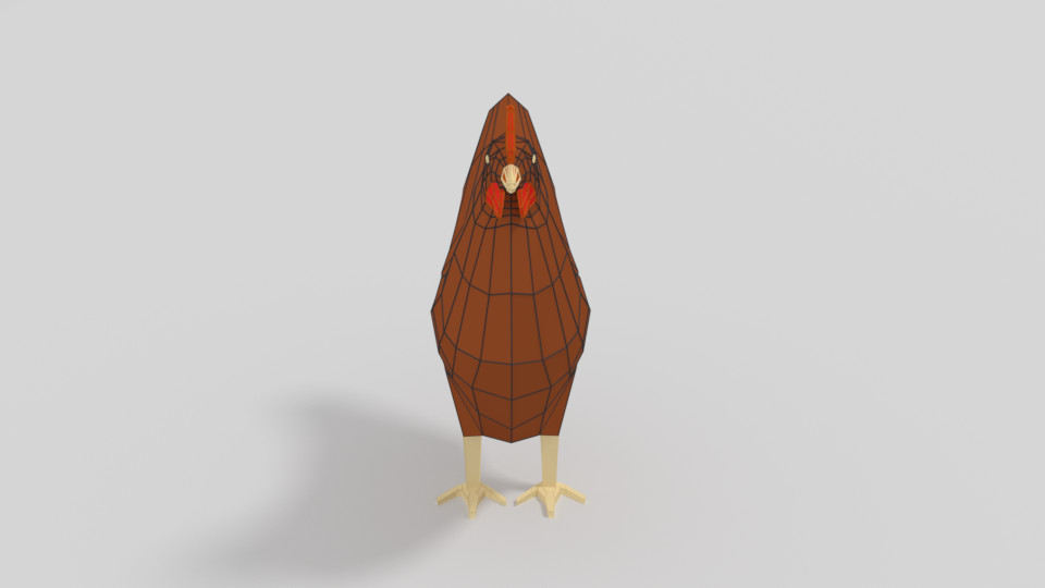 ArtStation - Low Poly Cartoon Chicken | Resources