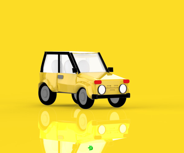 ArtStation - Yellow Car Model | Resources