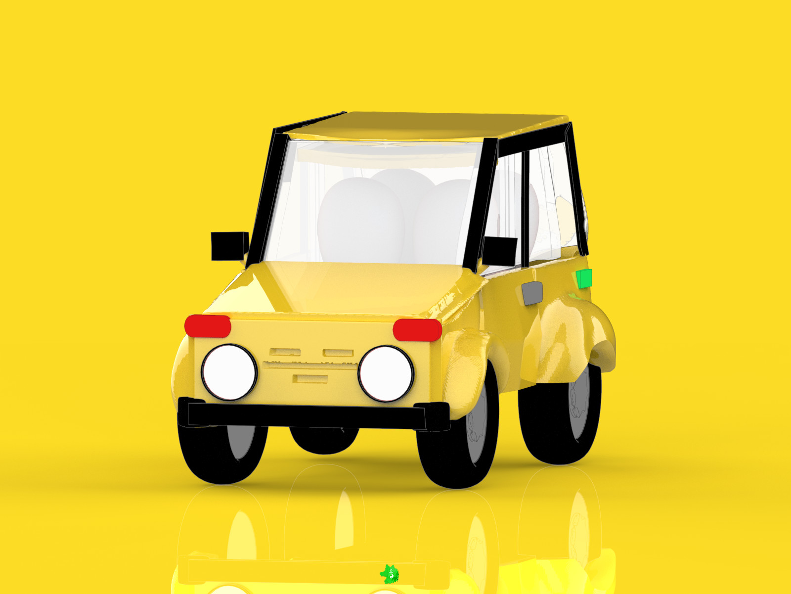 ArtStation - Yellow Car Model | Resources