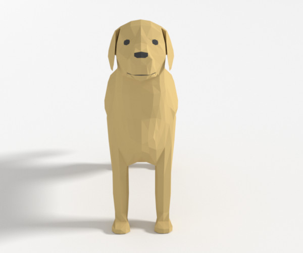 ArtStation - Low Poly Cartoon Labrador | Resources