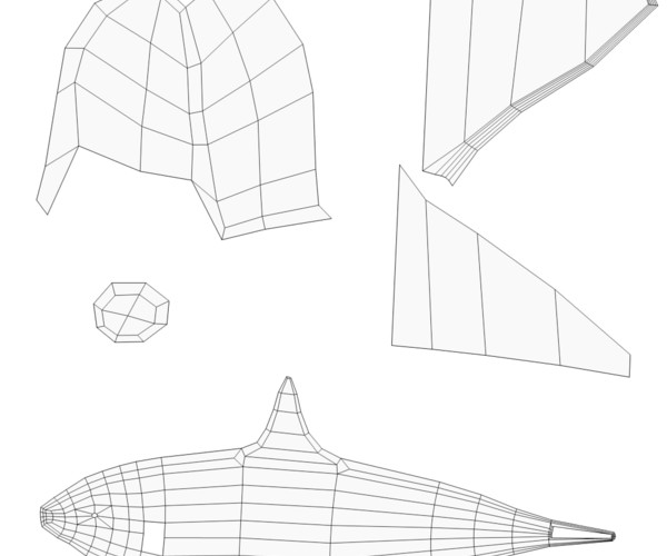 ArtStation - Low Poly Cartoon Orca Killer Whale | Resources