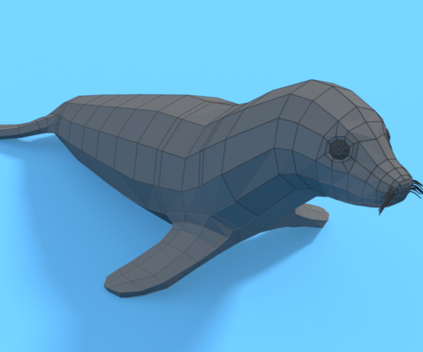 ArtStation - Low Poly Cartoon Seal | Resources