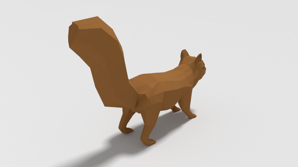 ArtStation - Low Poly Cartoon Squirrel | Resources