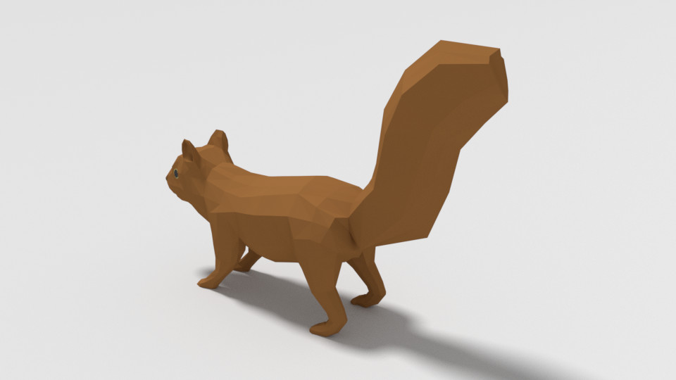 ArtStation - Low Poly Cartoon Squirrel | Resources