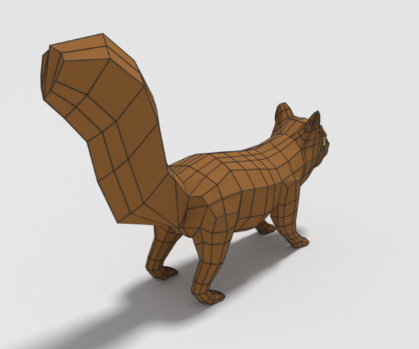 ArtStation - Low Poly Cartoon Squirrel | Resources