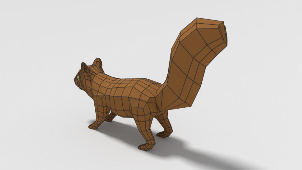 ArtStation - Low Poly Cartoon Squirrel | Resources