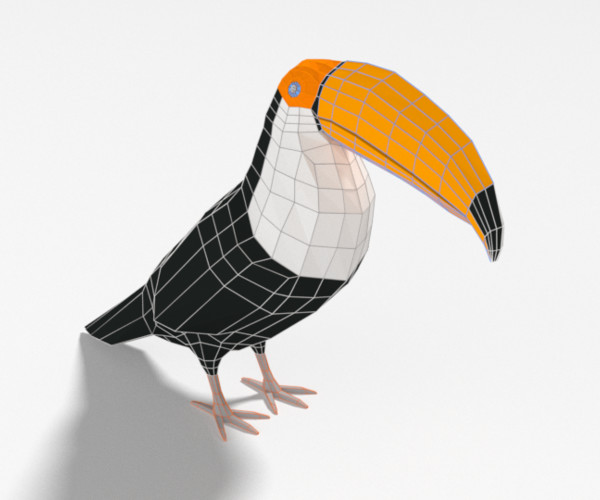 ArtStation - Low Poly Cartoon Toucan Bird | Resources