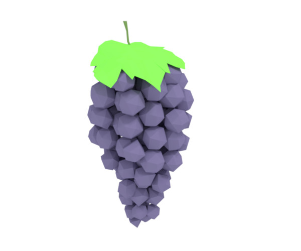 ArtStation - Low Poly Cartoon Grape | Resources