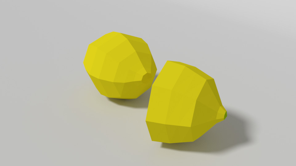 ArtStation - Low Poly Cartoon Lemon | Resources