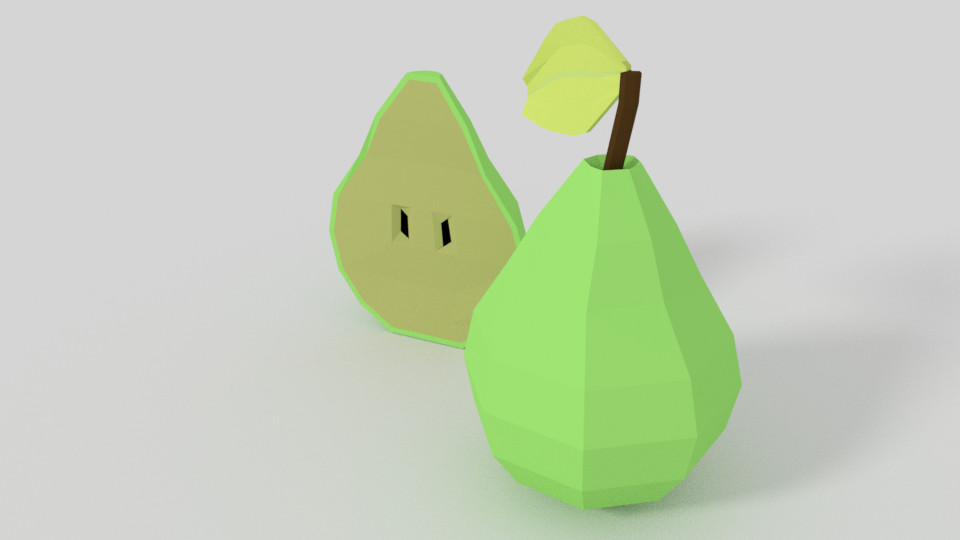 ArtStation - Low Poly Cartoon Pear | Resources