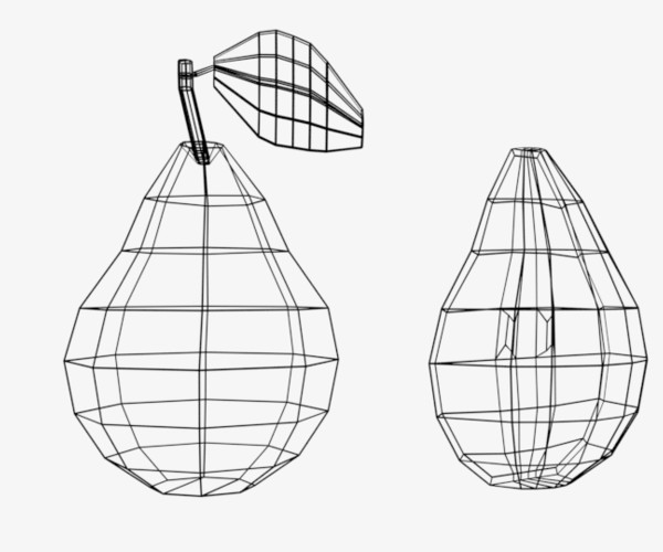 ArtStation - Low Poly Cartoon Pear | Resources